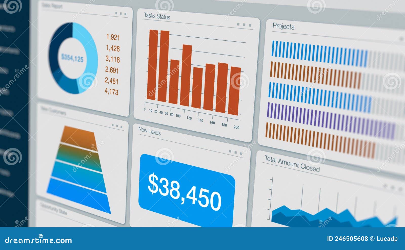 Erp software interface stock illustration. Illustration of finance ...