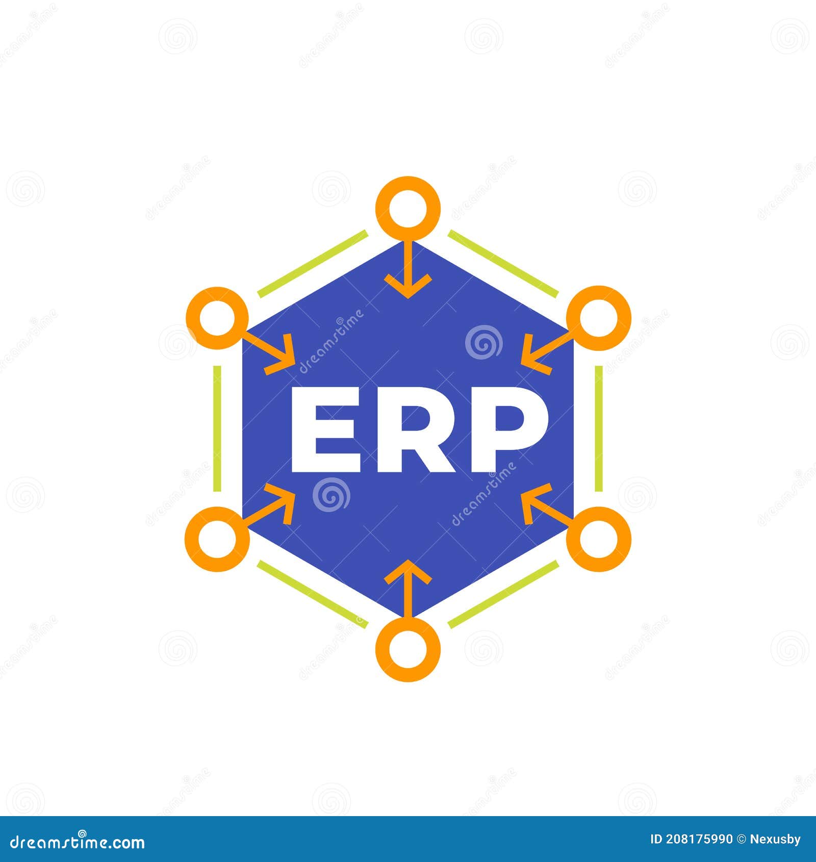 Erp Software Vector Icon for Web Stock Vector - Illustration of ...