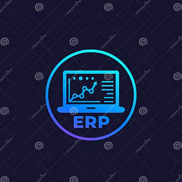 ERP System Software, Vector Stock Vector - Illustration of analytics ...