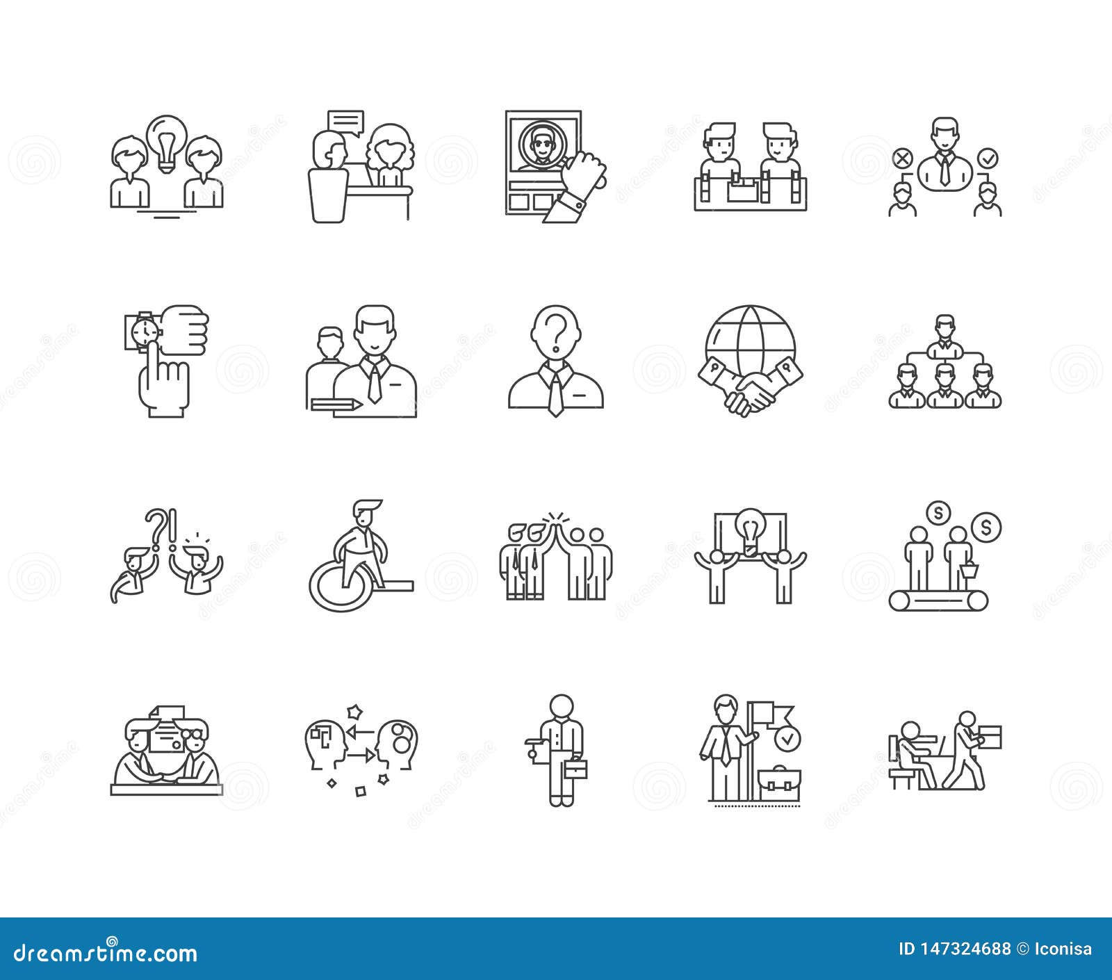 Errand Service Line Icons, Signs, Vector Set, Outline Illustration ...