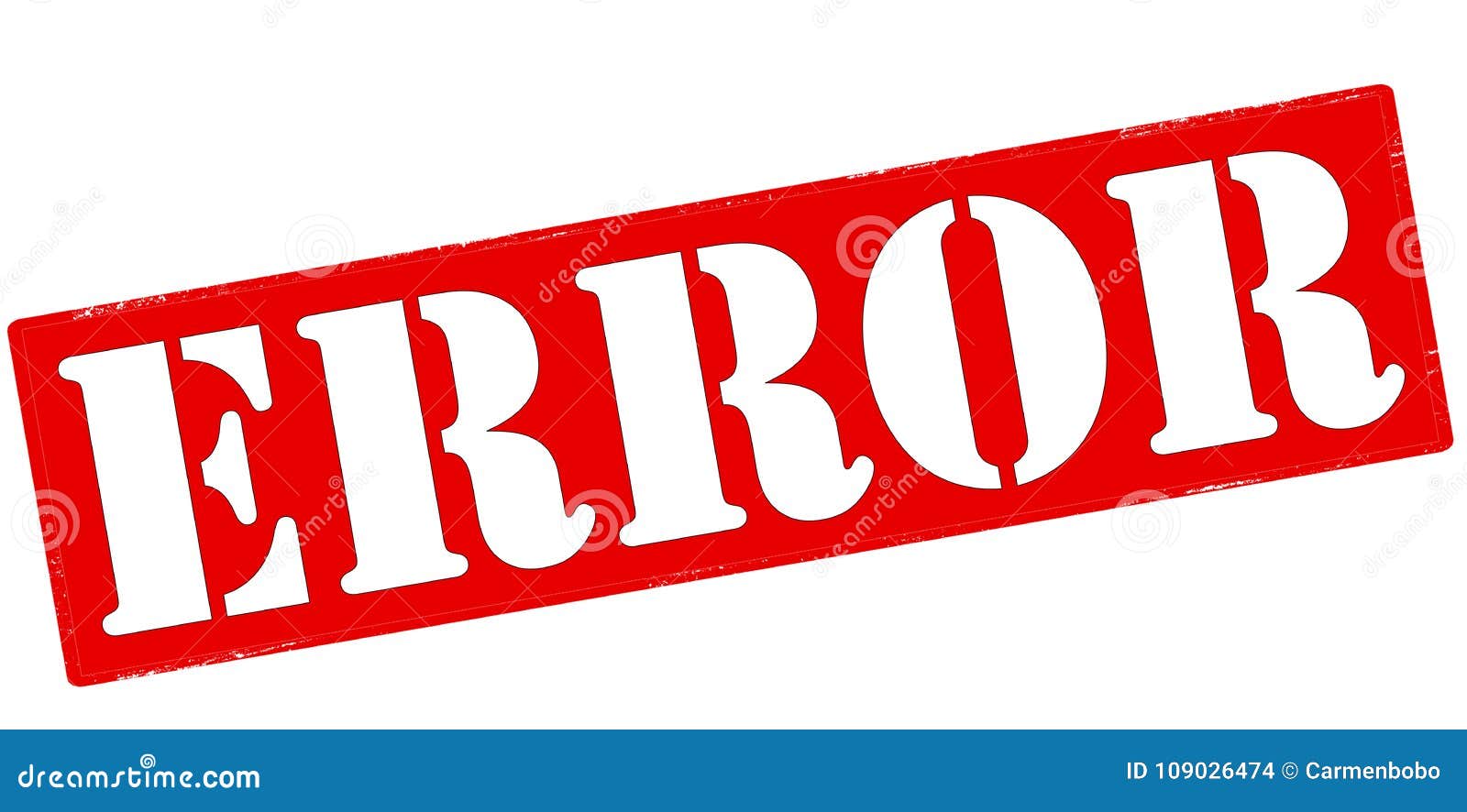 Erro ilustração stock. Ilustração de borracha, tinta - 109026474