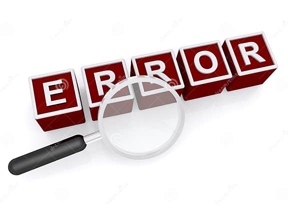 Erro ilustração stock. Ilustração de ilustrado, pesquisa - 79562154