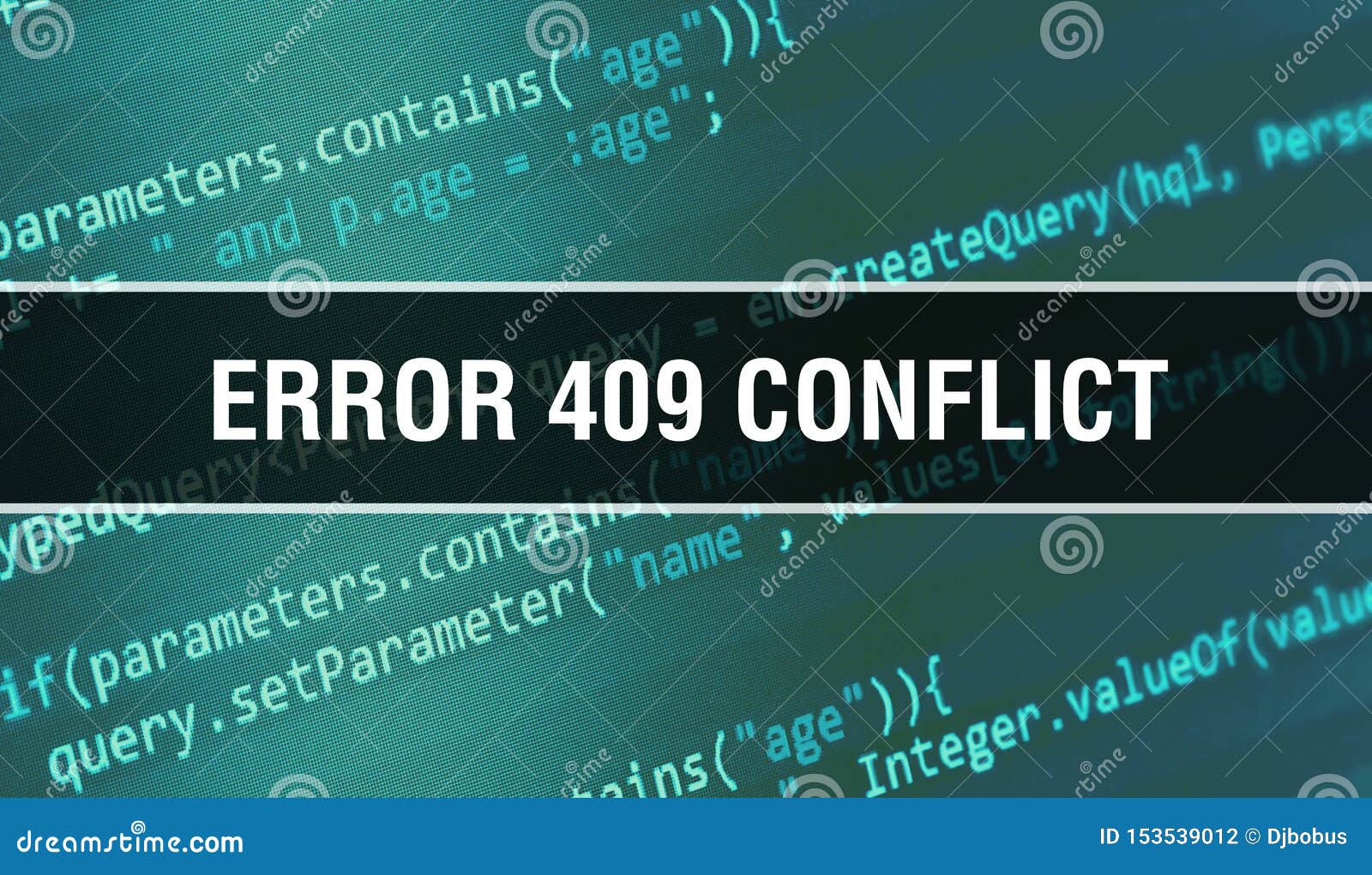 Error 409 Conflict With Binary Code Digital Technology Background ... Error 409 Conflict With Binary Code Digital Technology Background ...