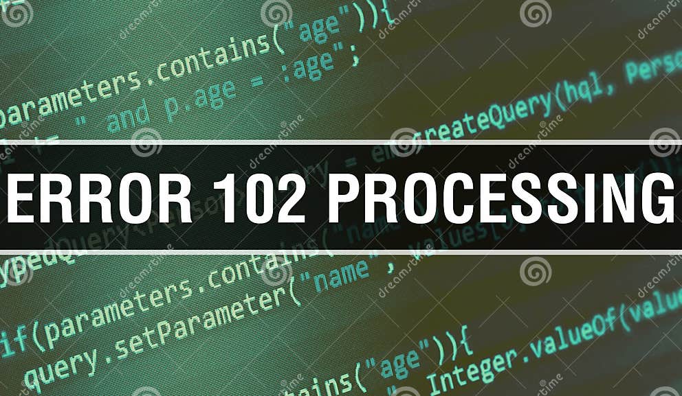 Error 102Â Processing Concept with Random Parts of Program Code. Error ...