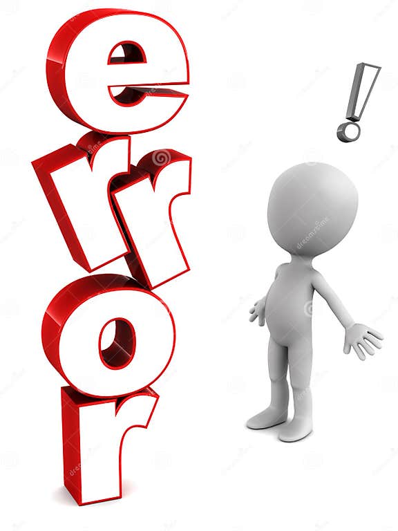 Error stock illustration. Illustration of exclaim, text - 28279645