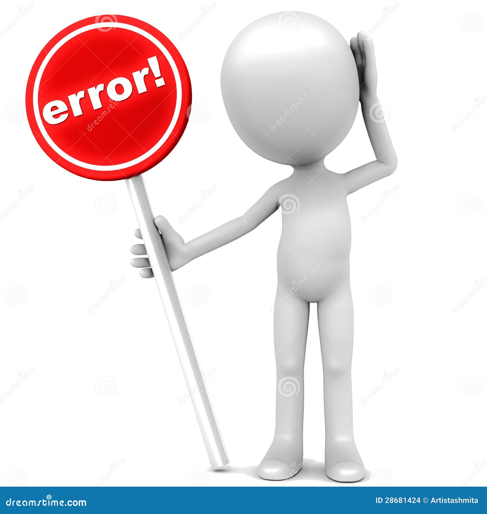 Error stock illustration. Illustration of alert, note - 28681424