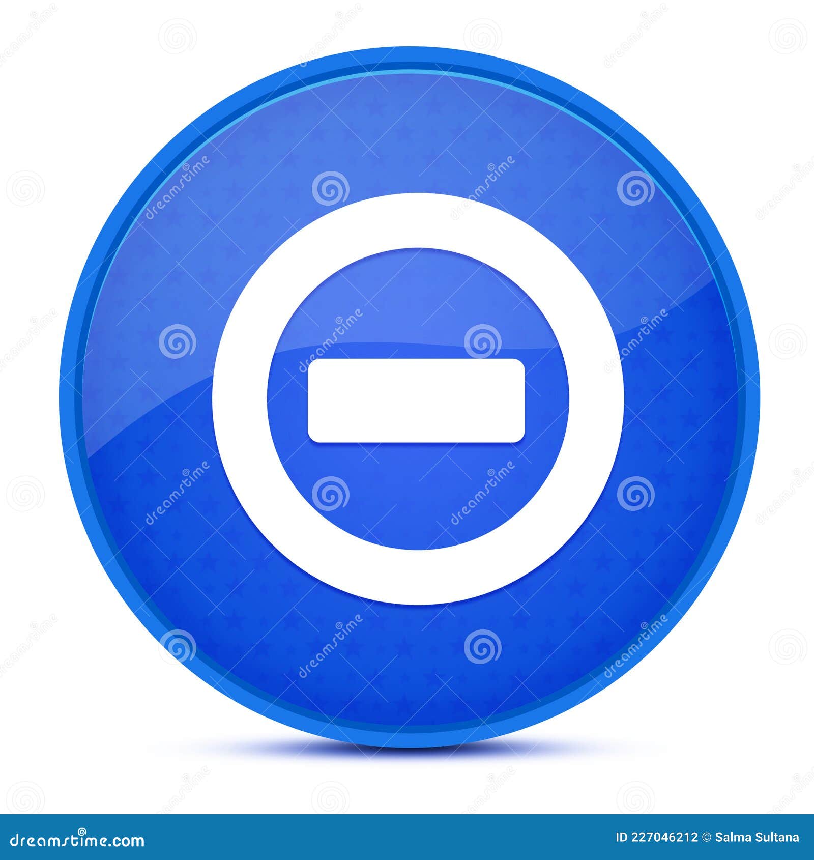 ERROR Aesthetic Glossy Blue Round Button Abstract Stock Illustration ...