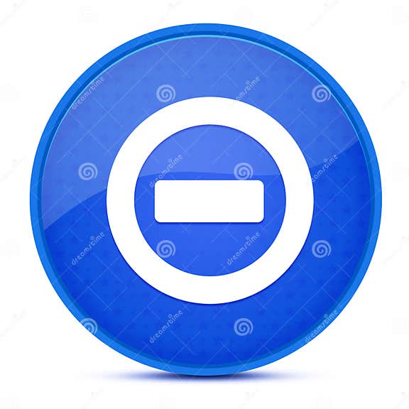 ERROR Aesthetic Glossy Blue Round Button Abstract Stock Illustration ...