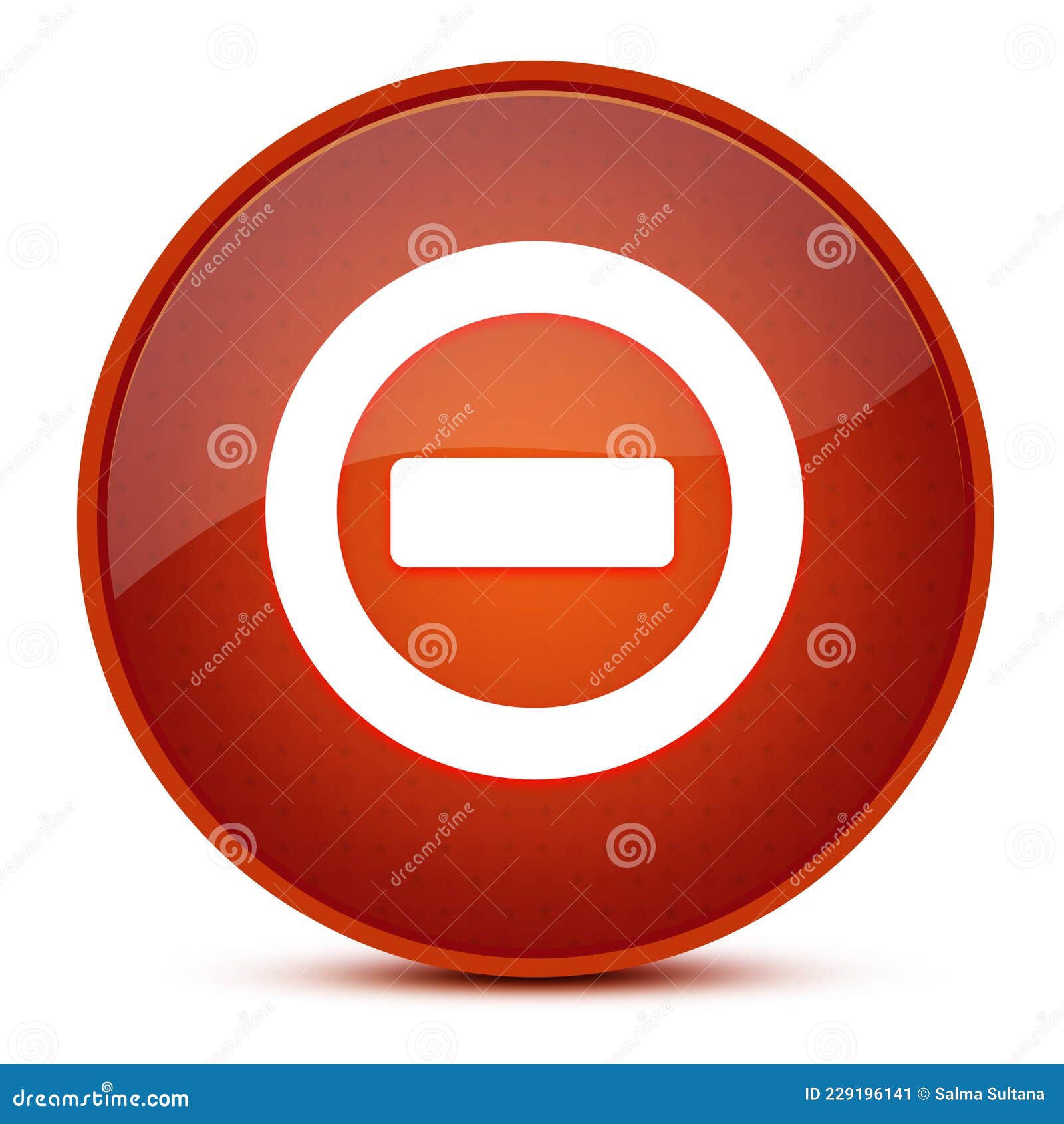 ERROR Aesthetic Glossy Brown Round Button Abstract Stock Illustration ...
