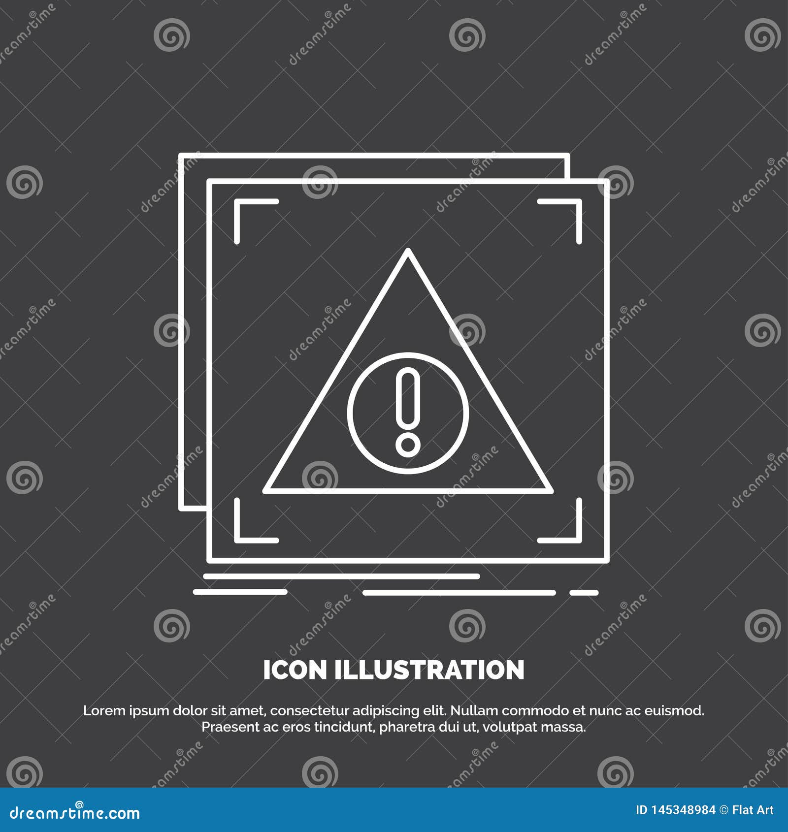 Error, Application, Denied, Server, Alert Icon. Line Vector Symbol for UI and UX, Website or ...