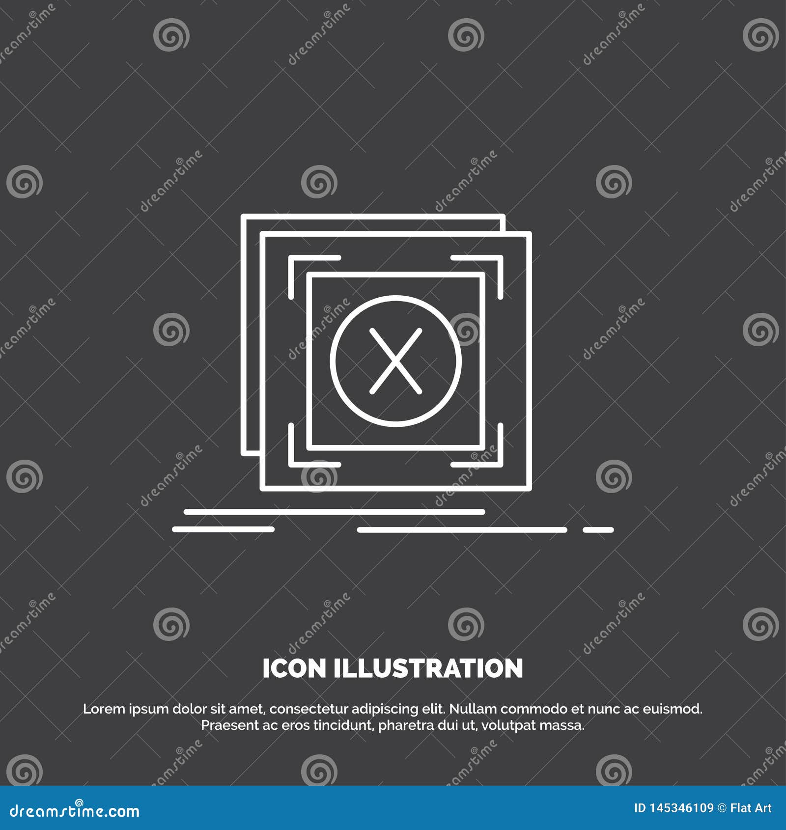 Error, Application, Message, Problem, Server Icon. Line Vector Symbol for UI and UX, Website or ...