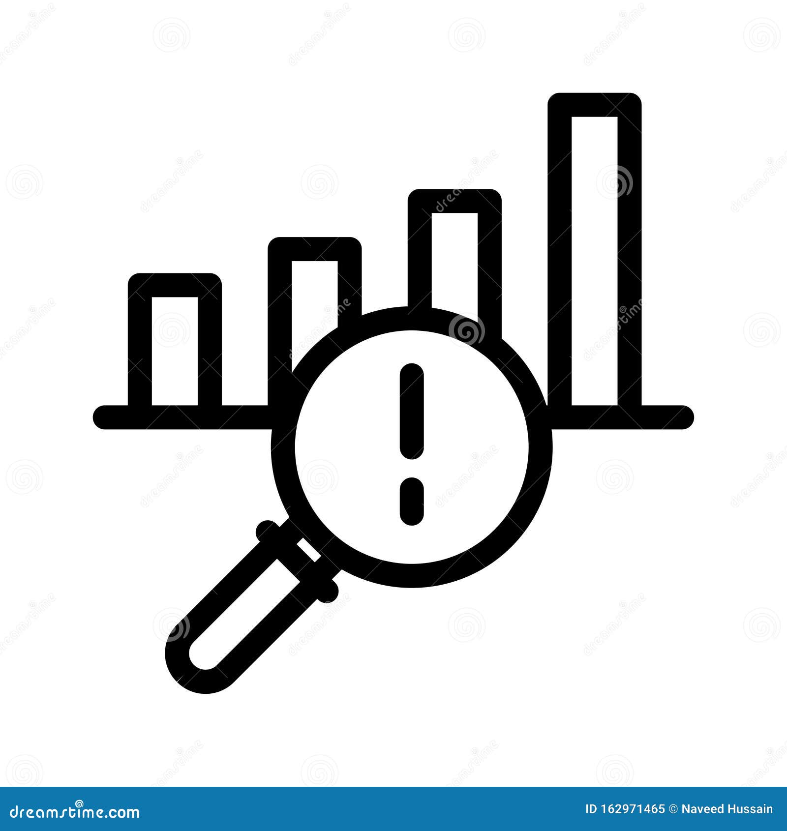 Error Chart Chart Setting Bfood Cream Pack Vector Thin Line Icon Stock ...