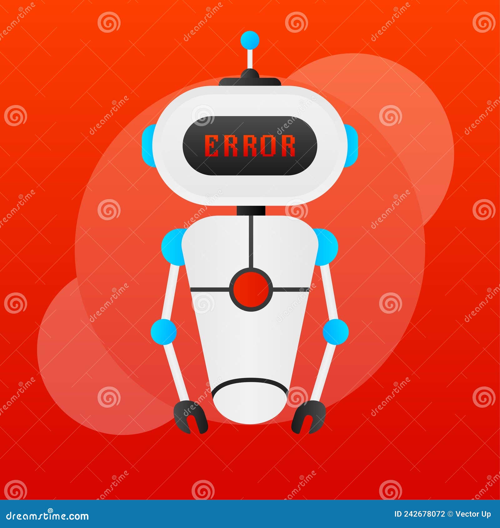 Error Chatbot Glyph Icon. Silhouette Symbol. Talkbot with Error in ...