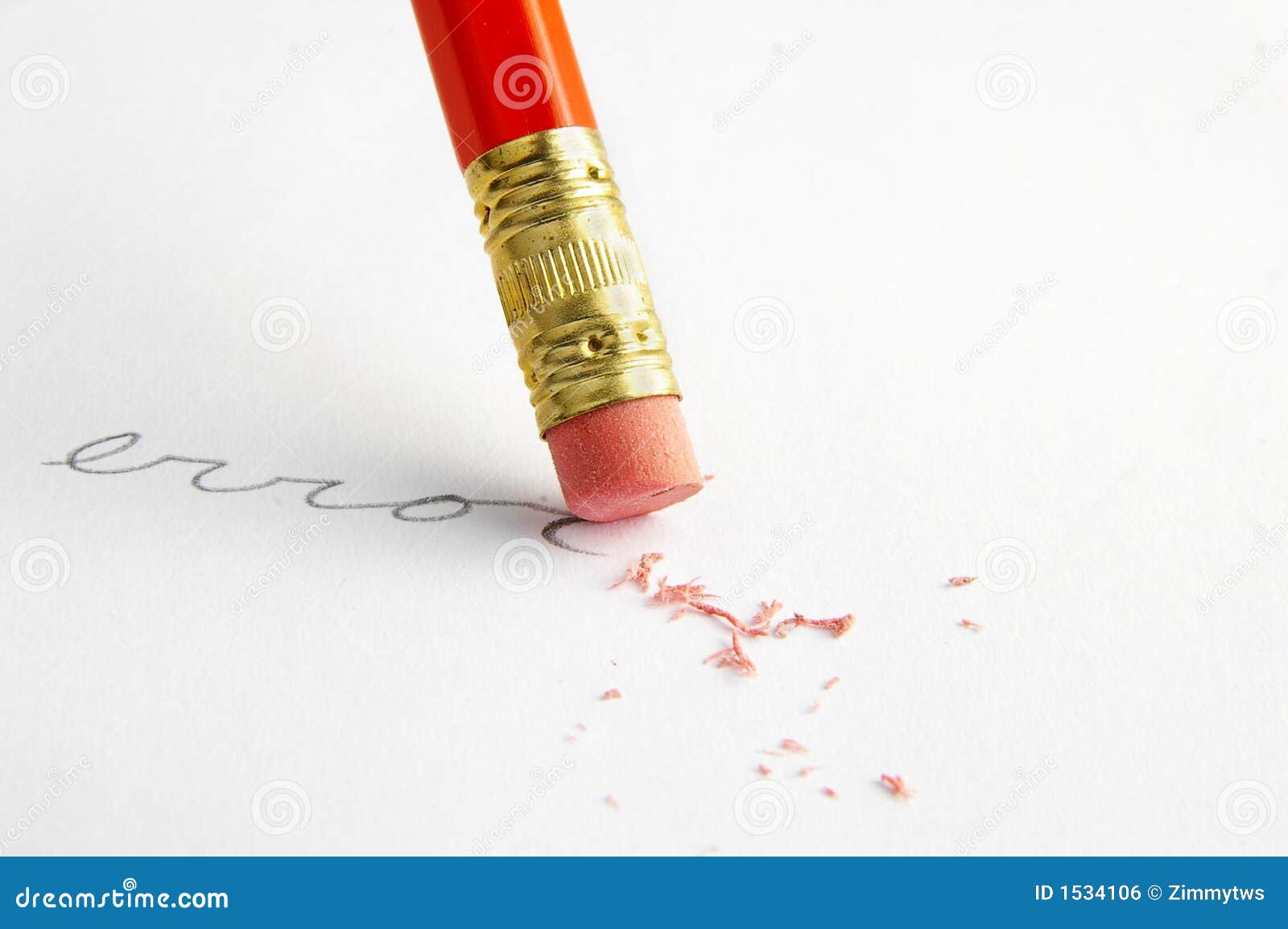 Error correction stock photo. Image of pencil, memo, document - 1534106