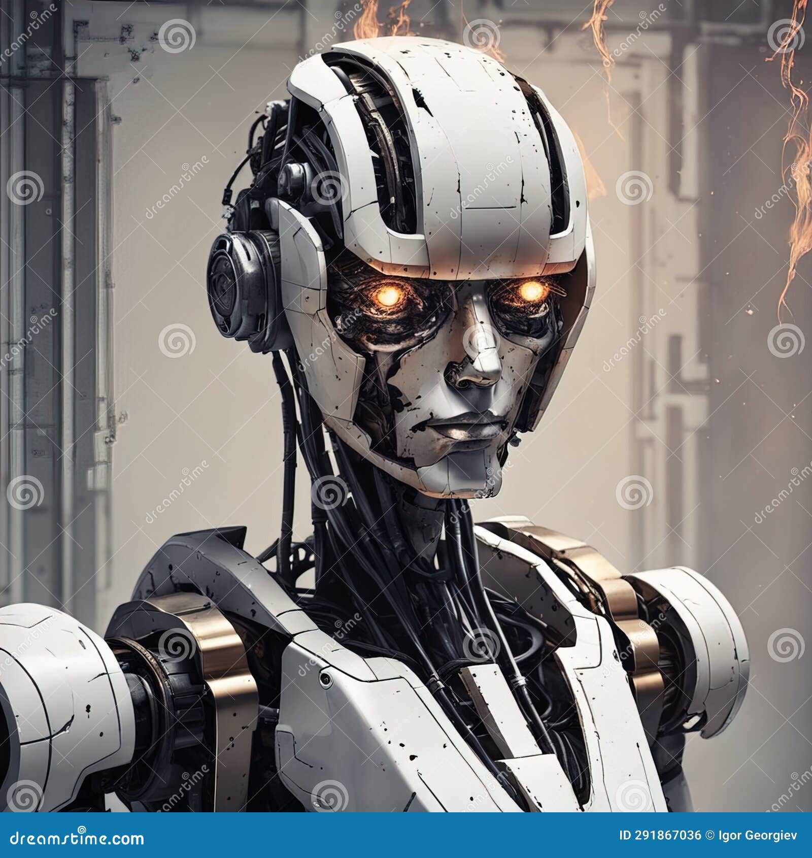 Error Data, Chronicles by a Burnt Out Robot Stock Illustration ...