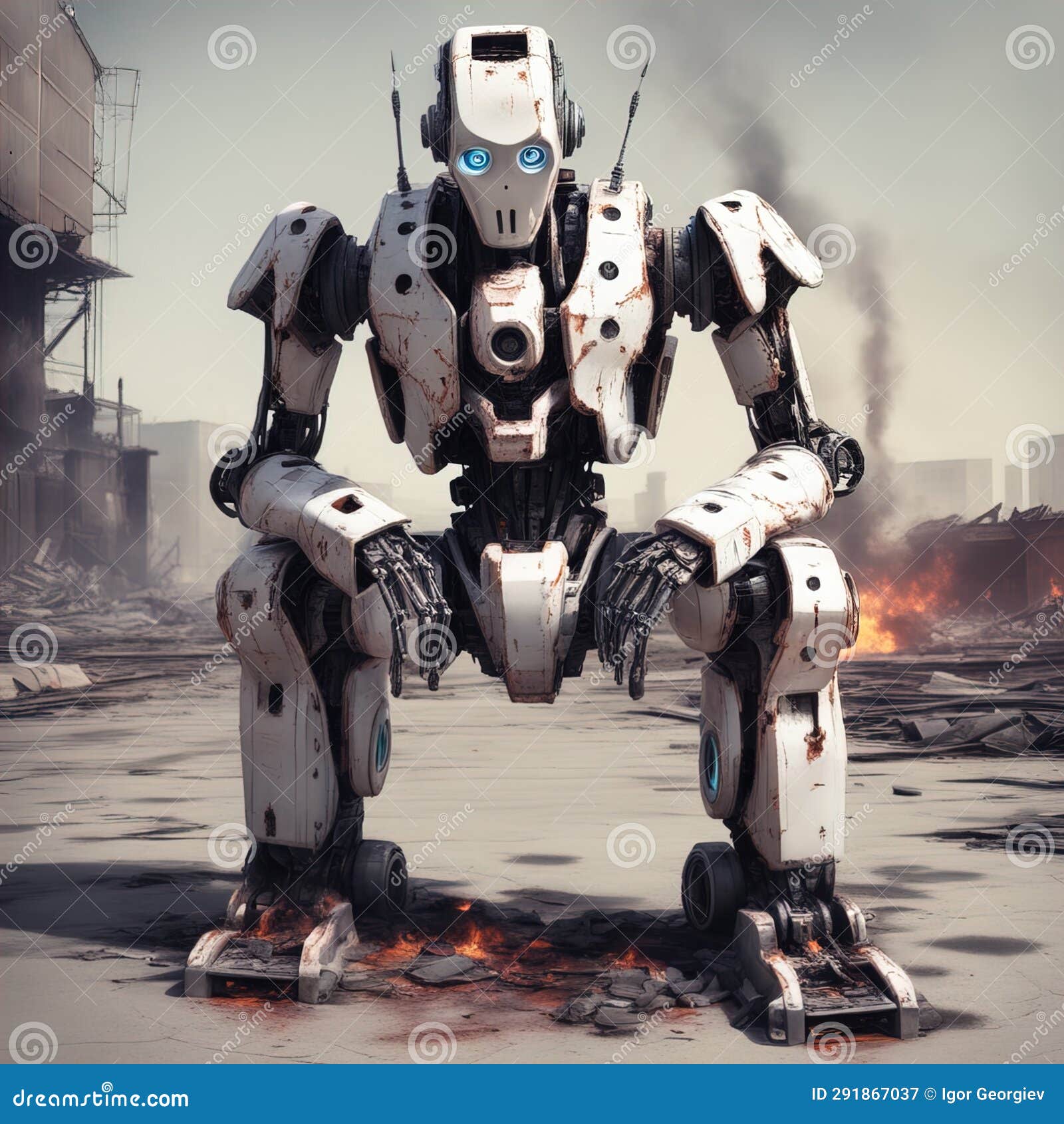 Error Data, Chronicles by a Burnt Out Robot Stock Illustration ...