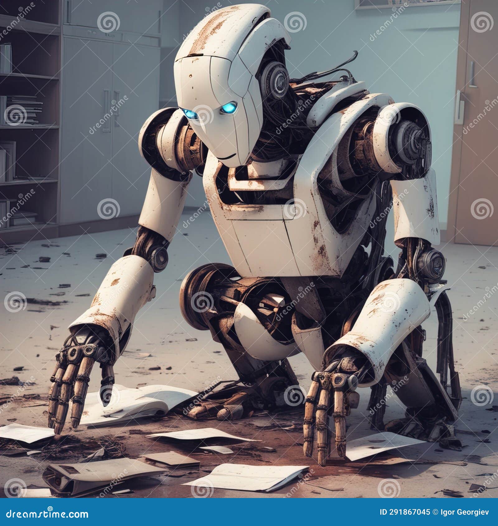 Error Data, Chronicles by a Burnt Out Robot Stock Illustration ...