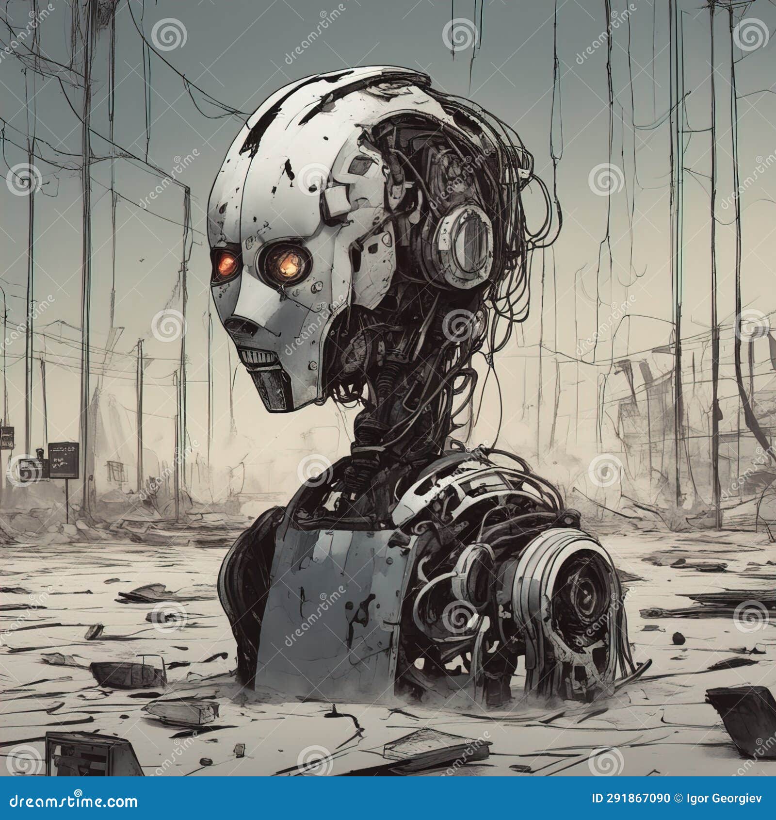 Error Data, Chronicles by a Burnt Out Robot Stock Illustration ...
