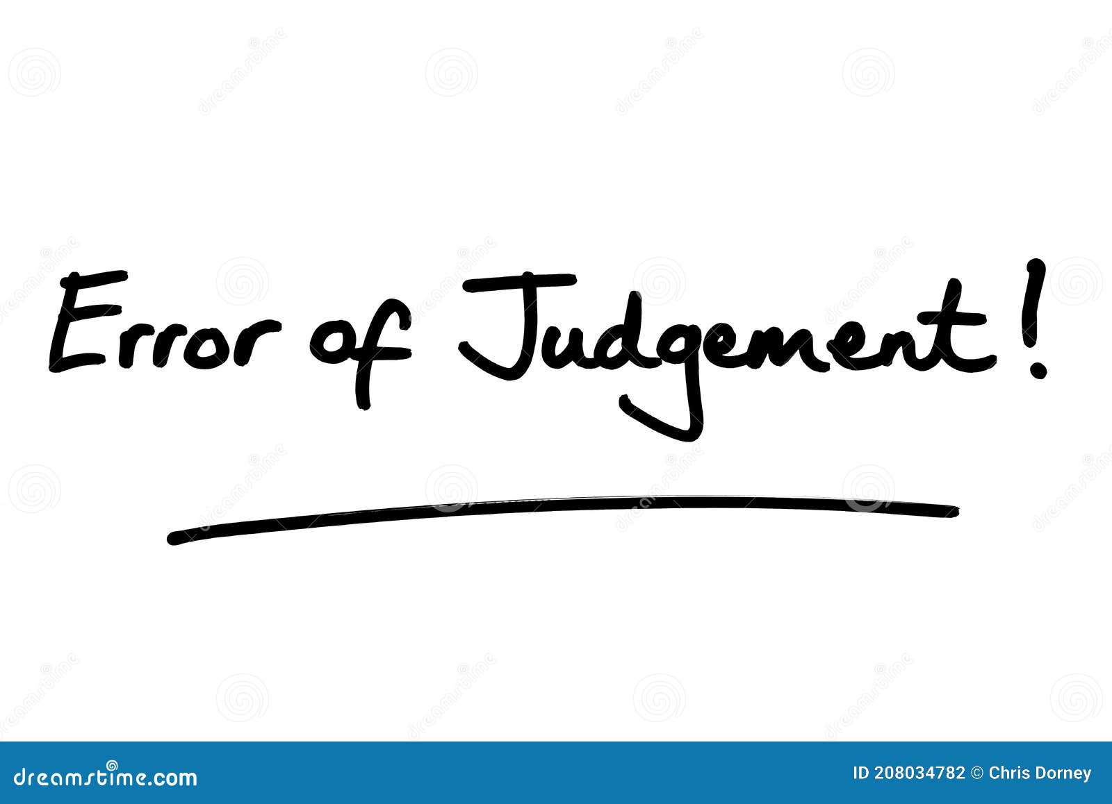 Error de juicio stock de ilustración. Ilustración de comportamiento ...