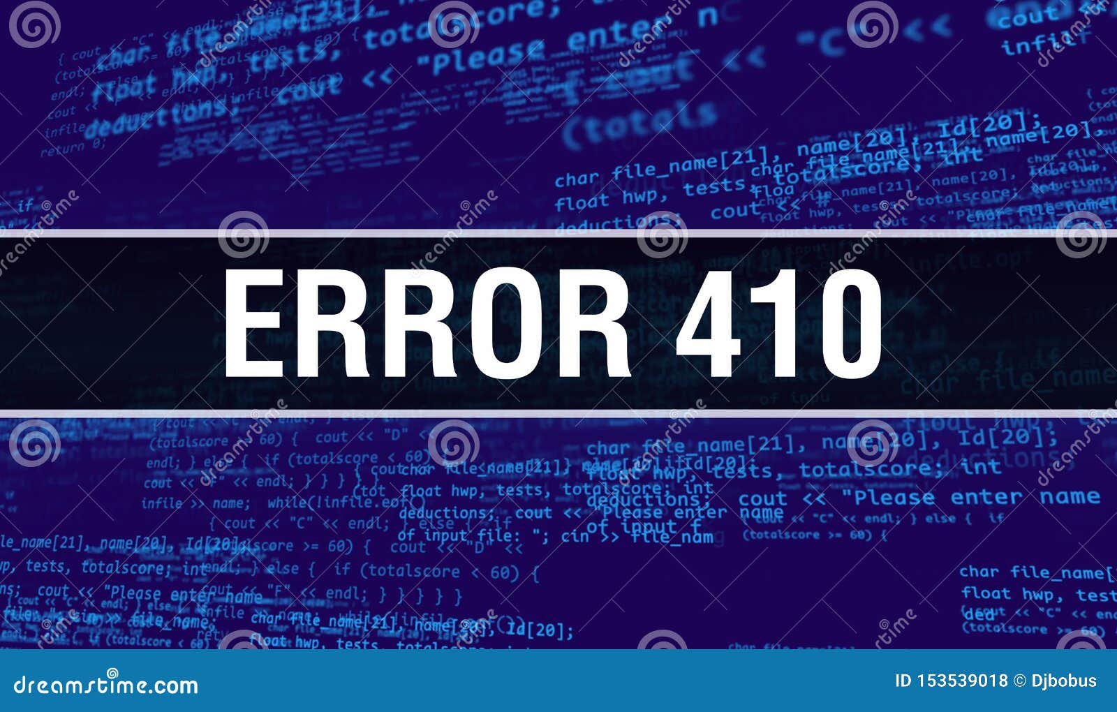 Error 410 with Digital Java Code Text. Error 410 and Computer Software ...