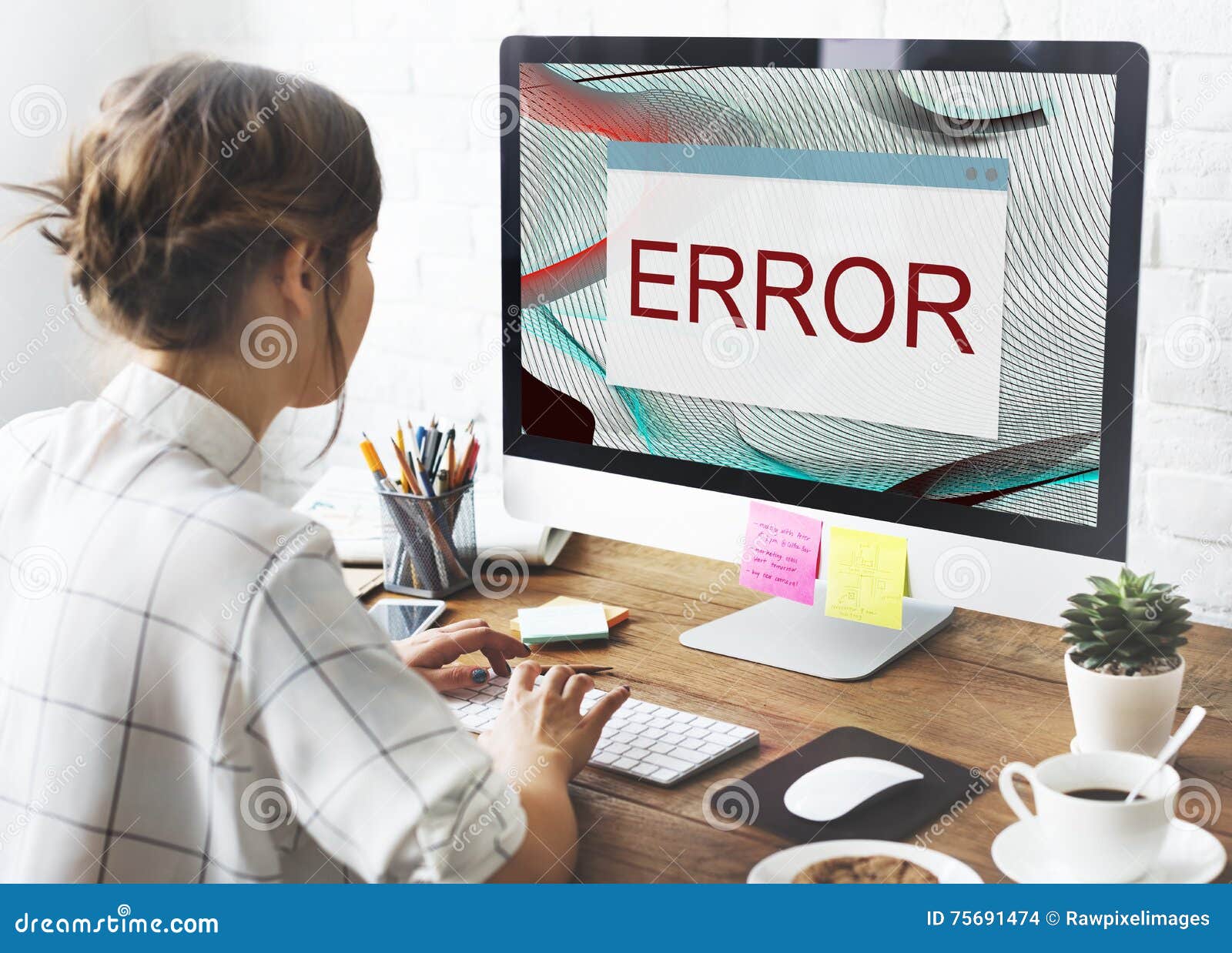 Error Disconnect Warning Failure AbEnd Concept Stock Photo - Image of ...