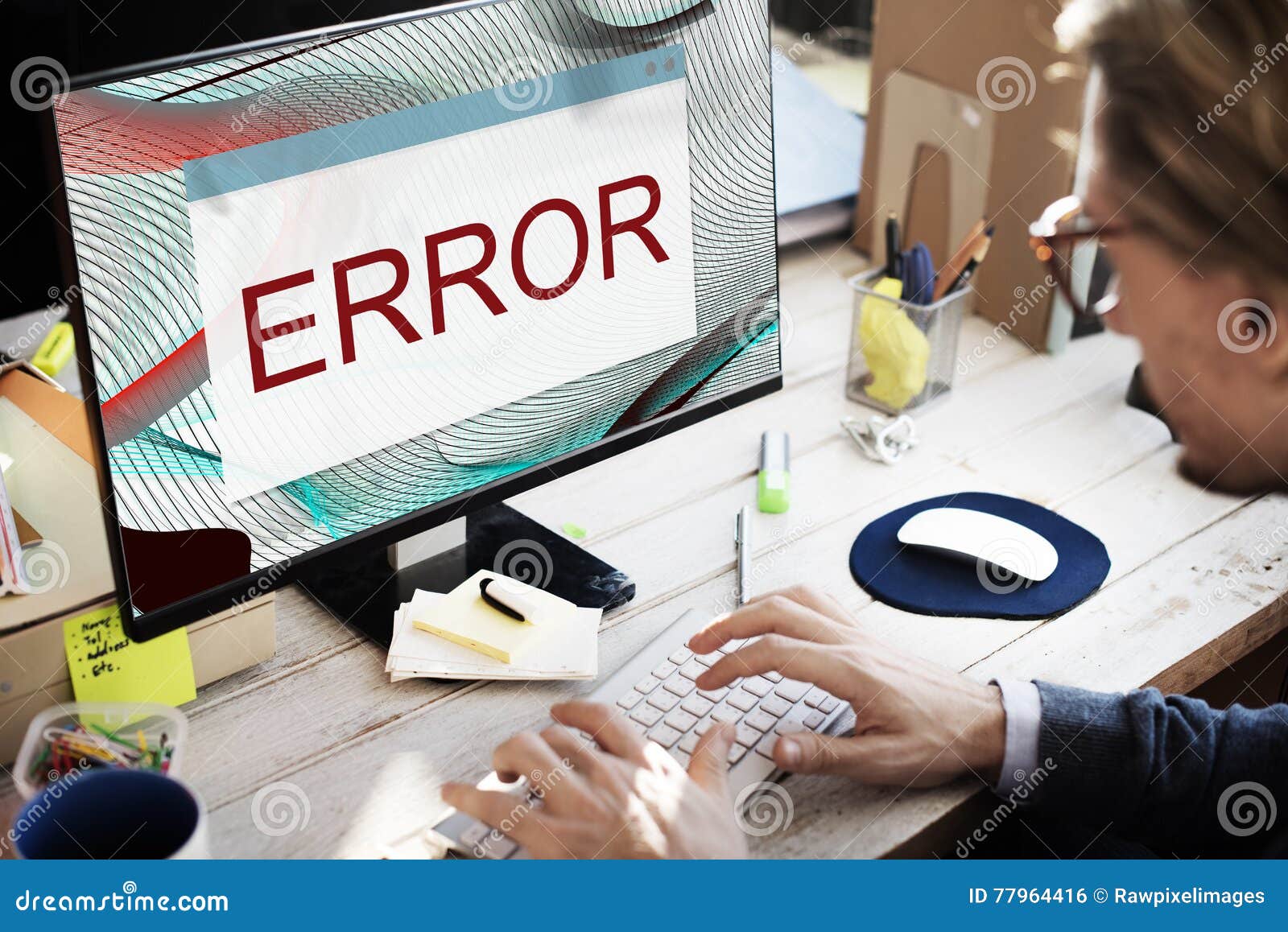 Error Disconnect Warning Failure AbEnd Concept Stock Photo - Image of ...