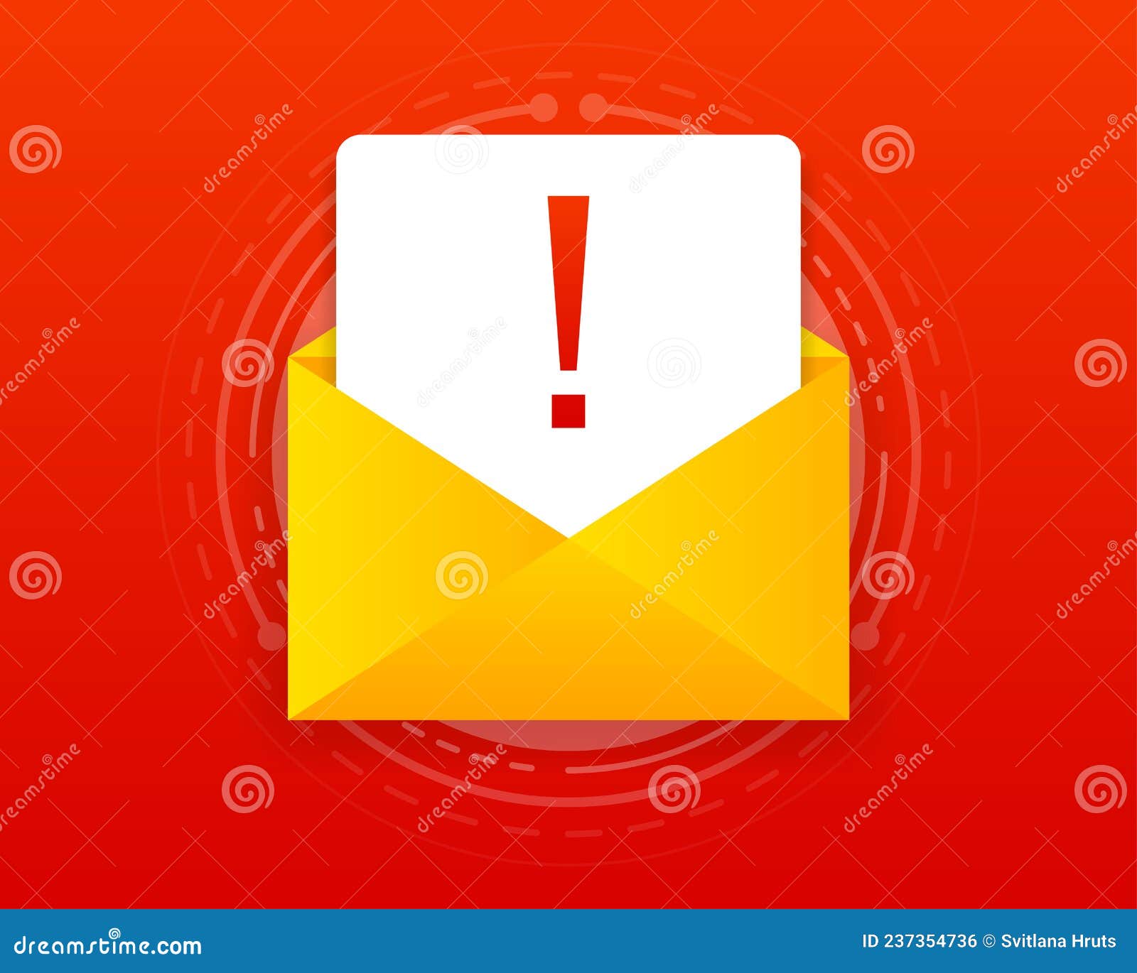 Banner With Red Scam Alert. Attention Sign. Cyber Security Icon ...