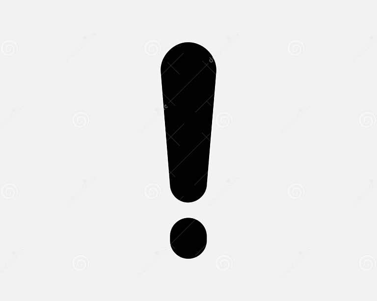 Error Exclamation Point Icon Warn Warning Caution Alert Beware Danger ...