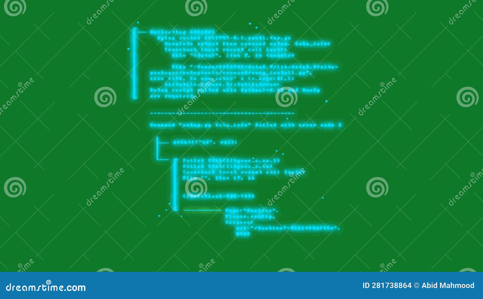 Error Hacking Green Screen Backround Video Stock Footage - Video of ...