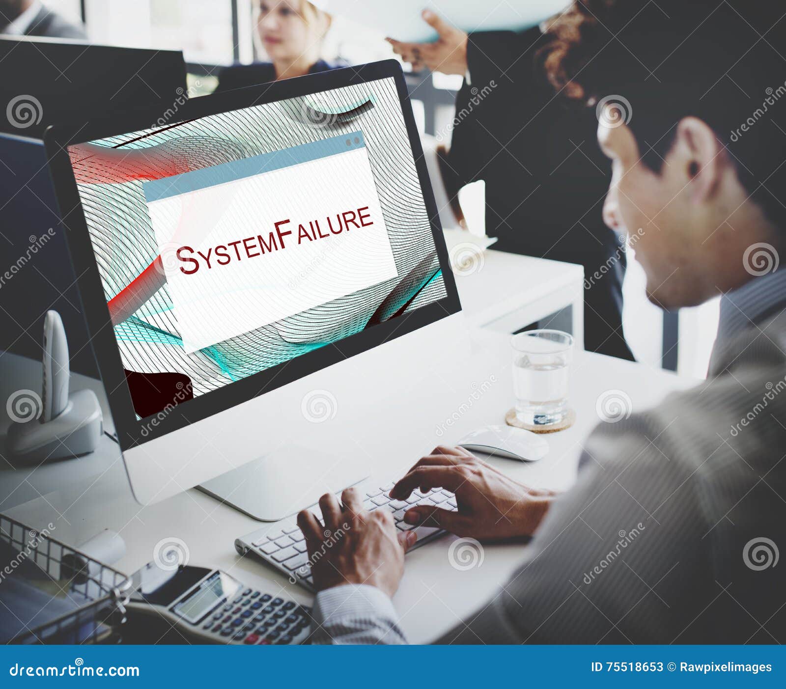 Error Halted System Disconnect Caution Concept Stock Image - Image of ...