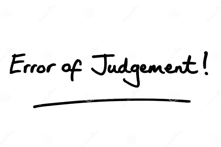 Error of Judgement stock illustration. Illustration of misstep - 208034782