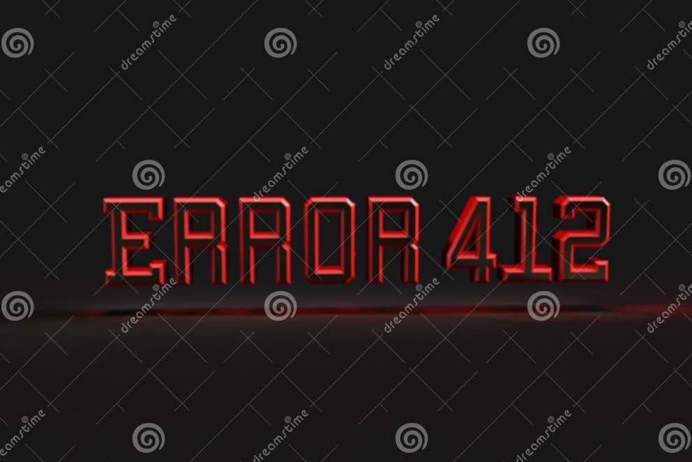 411 Error Length Required on Website Page Stock Illustration ...