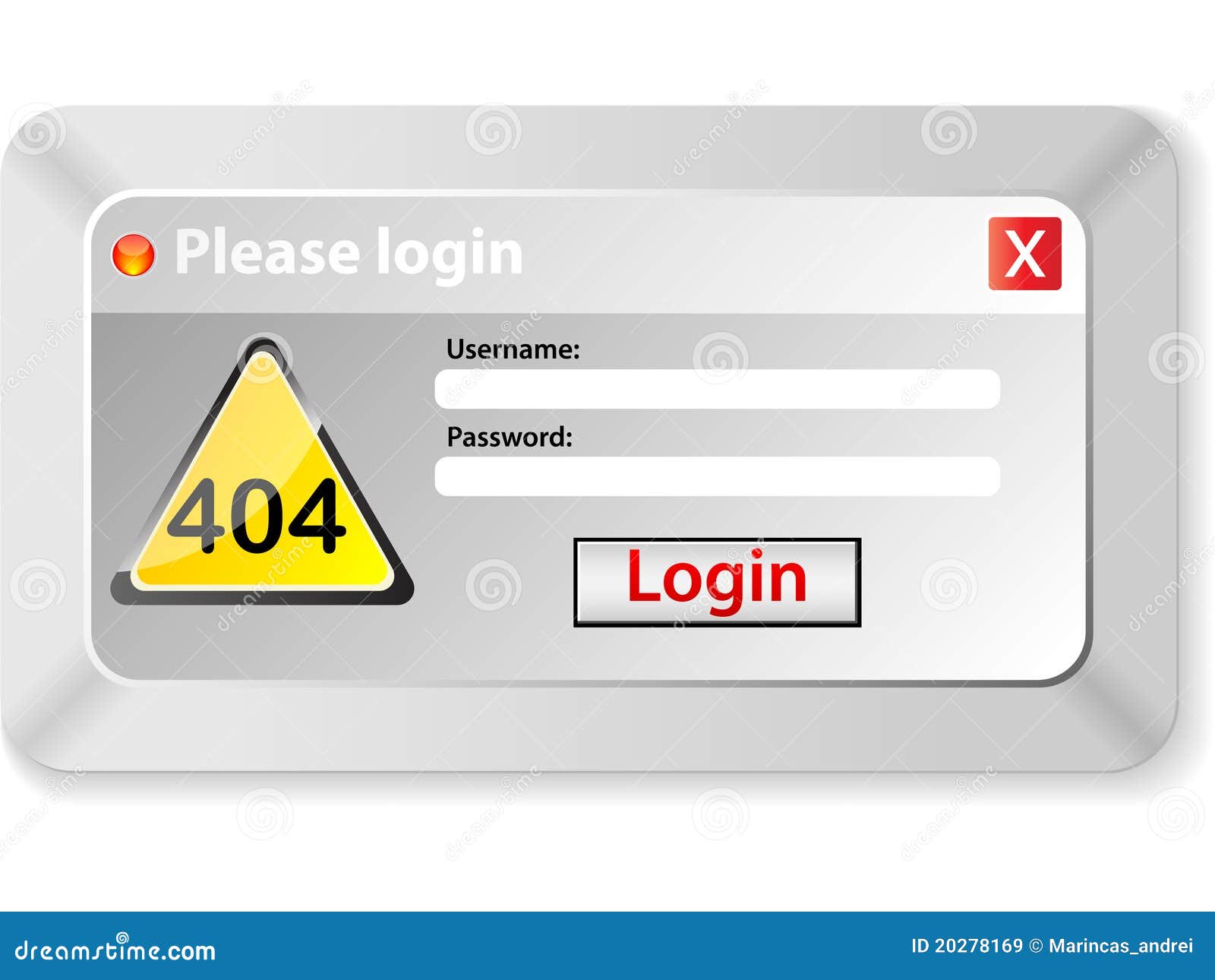 Error login stock illustration. Illustration of assistance - 20278169