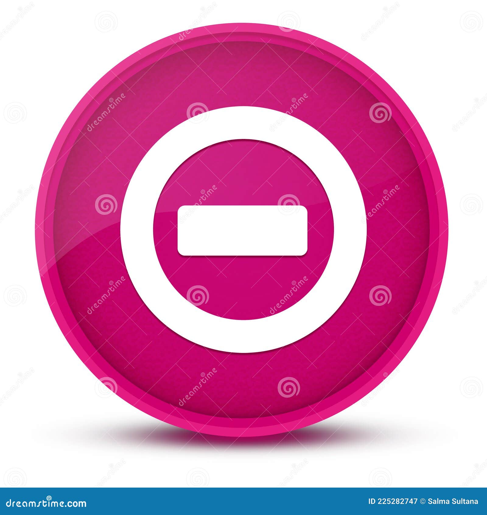ERROR Luxurious Glossy Pink Round Button Abstract Stock Illustration ...