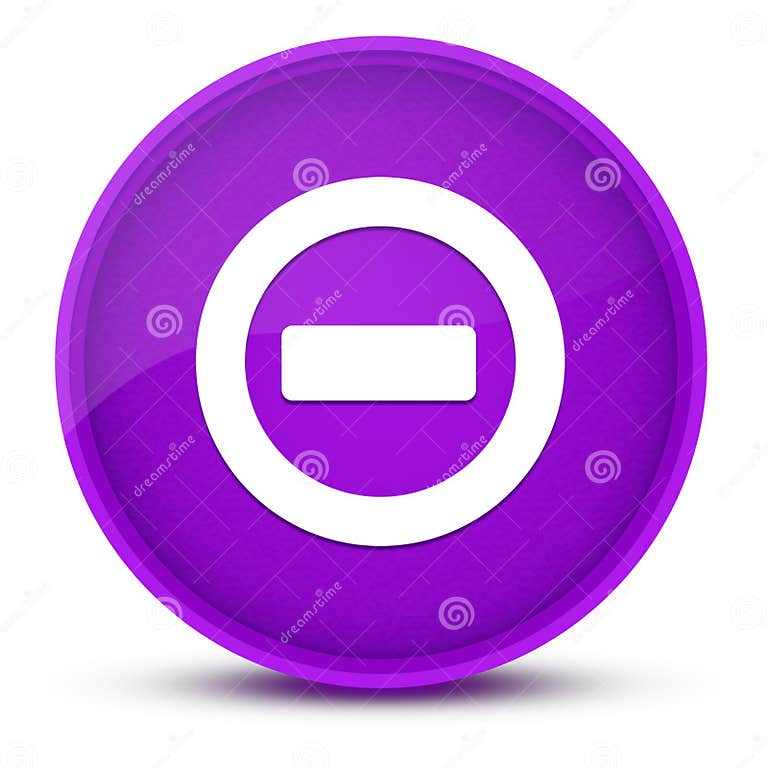 ERROR Luxurious Glossy Purple Round Button Abstract Stock Illustration ...