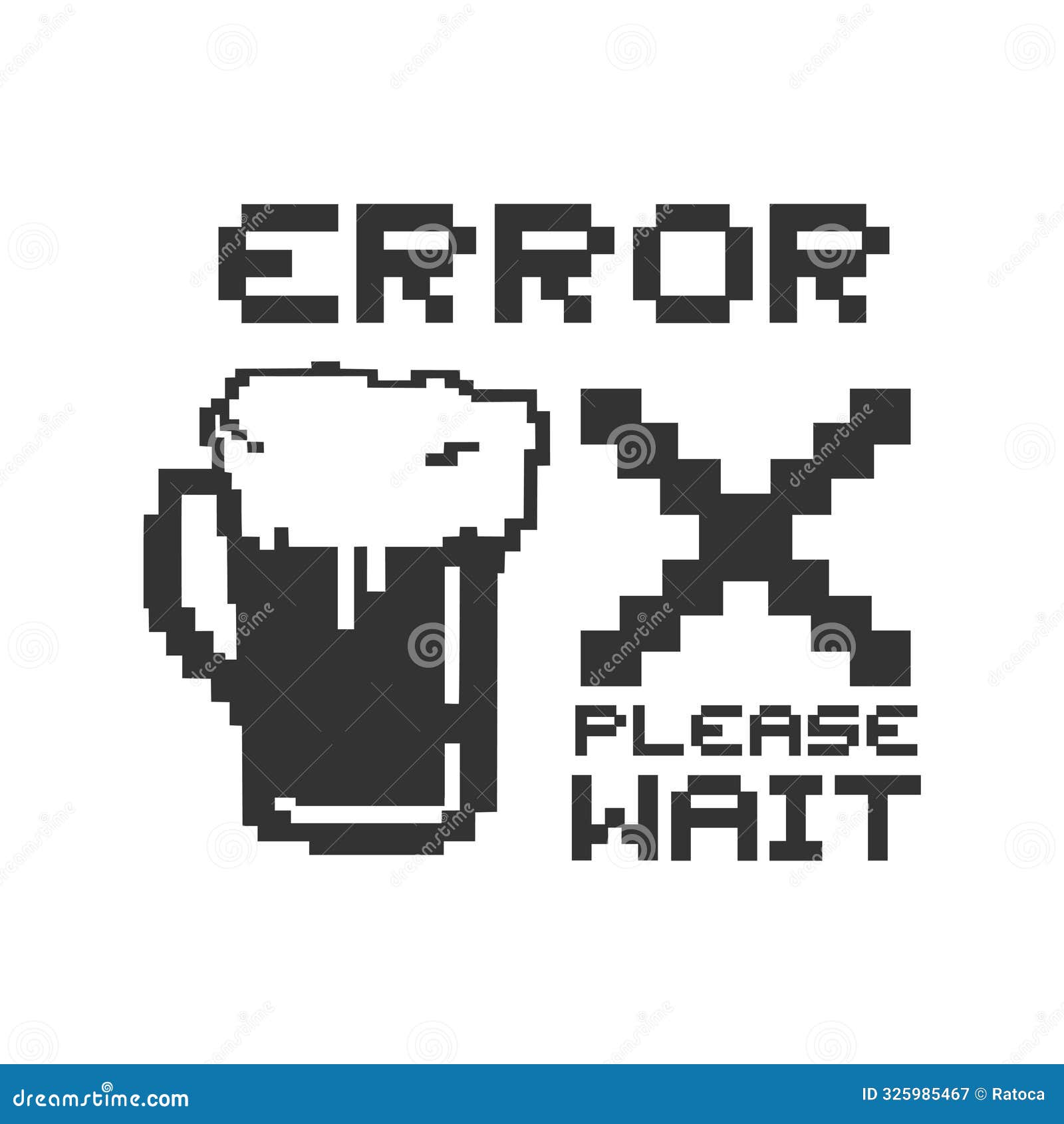 Please Wait Here, Sign Or Symbol. Safety Signs Collection Vector ...