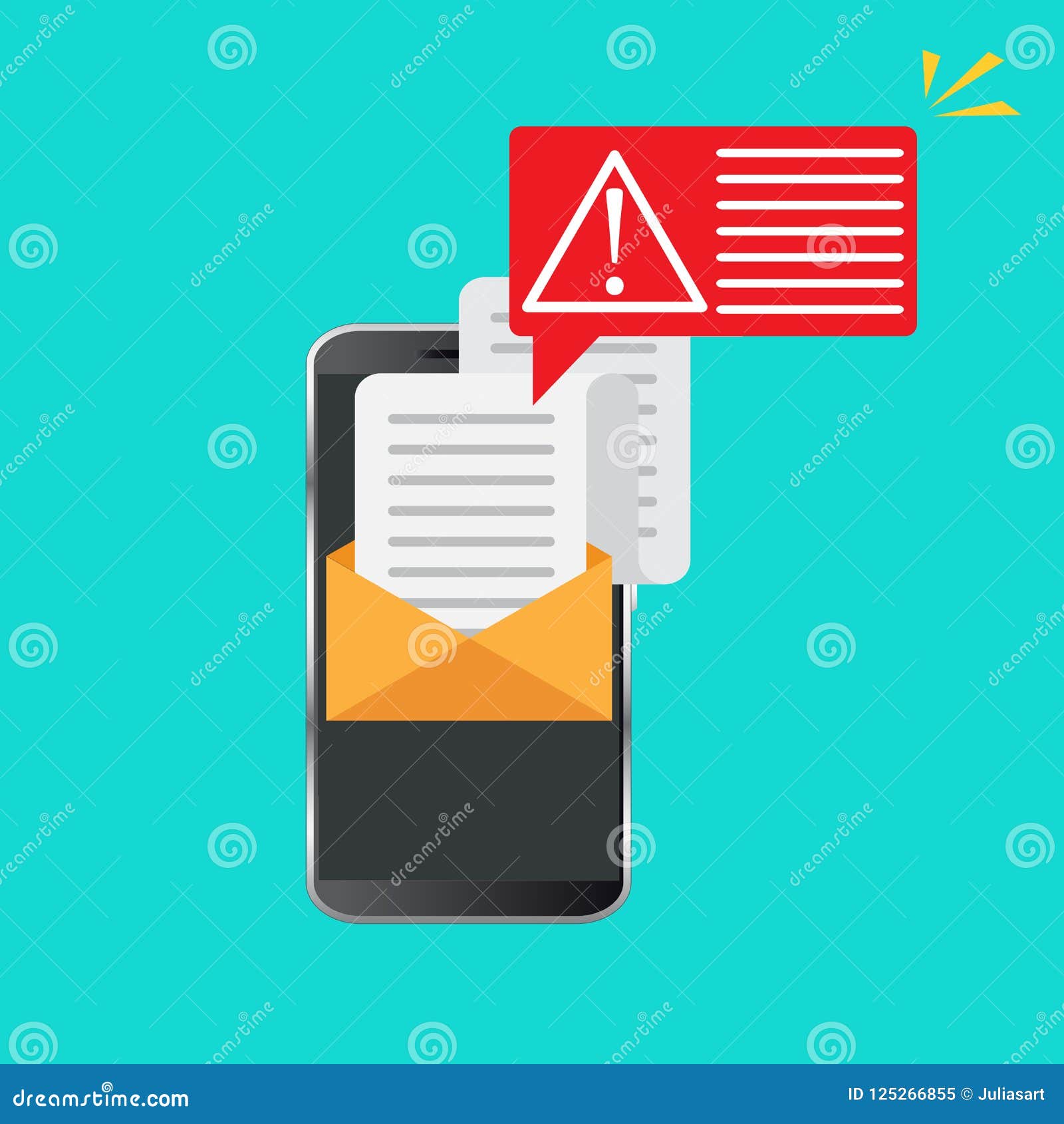 Alert, Attention Notification. Important Reminder. Vector Illustration ...