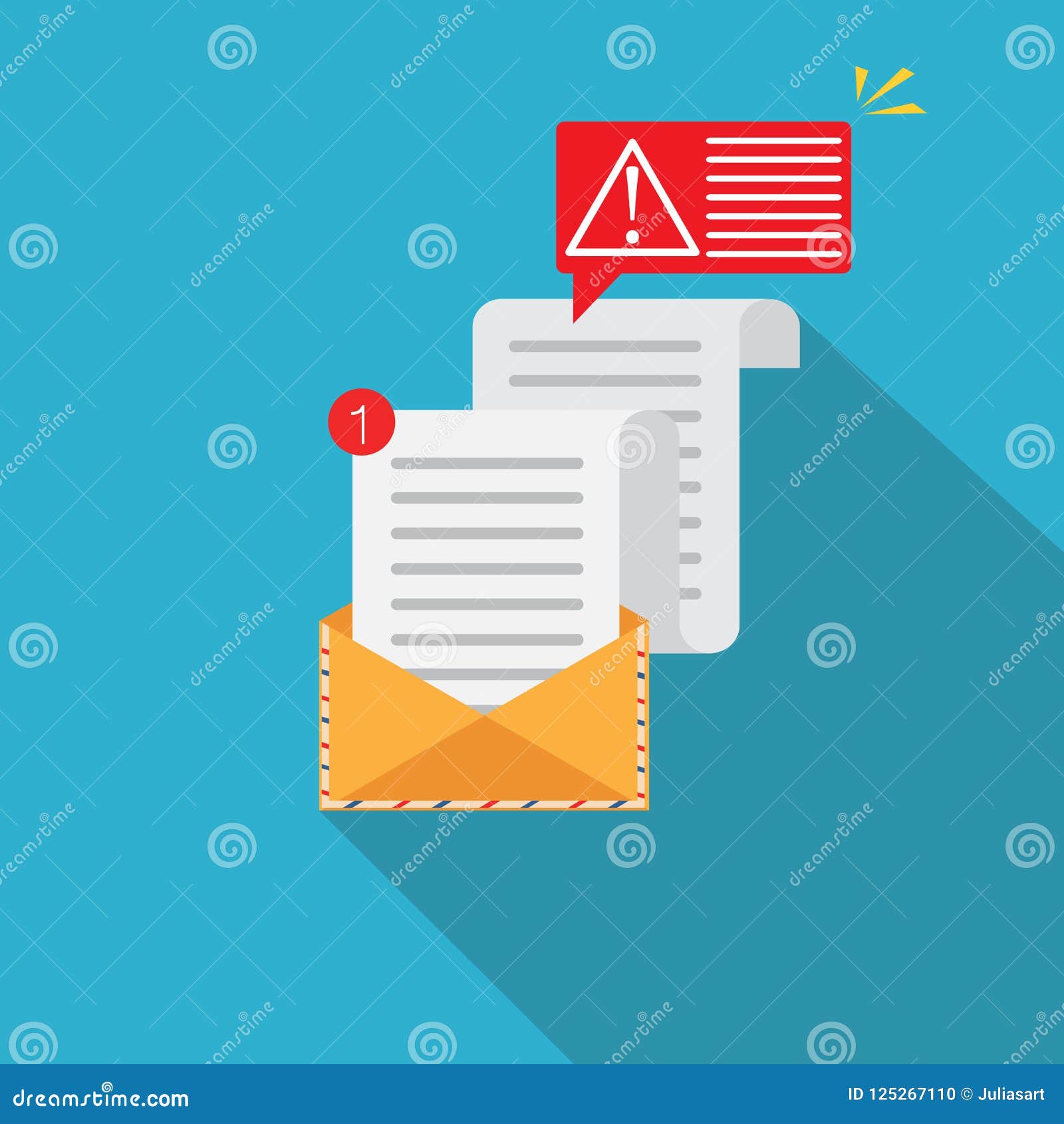 Alert, Attention Notification. Important Reminder. Vector Illustration ...