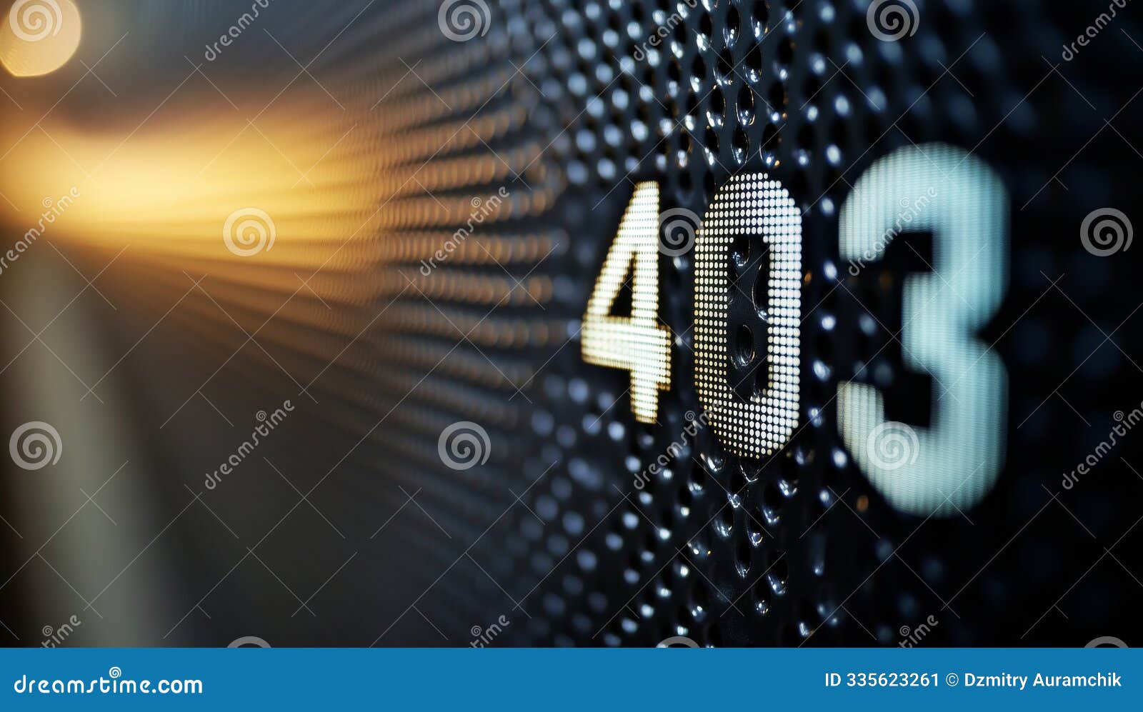 An Error Message on a Digital Display. AI Isolated with White ...