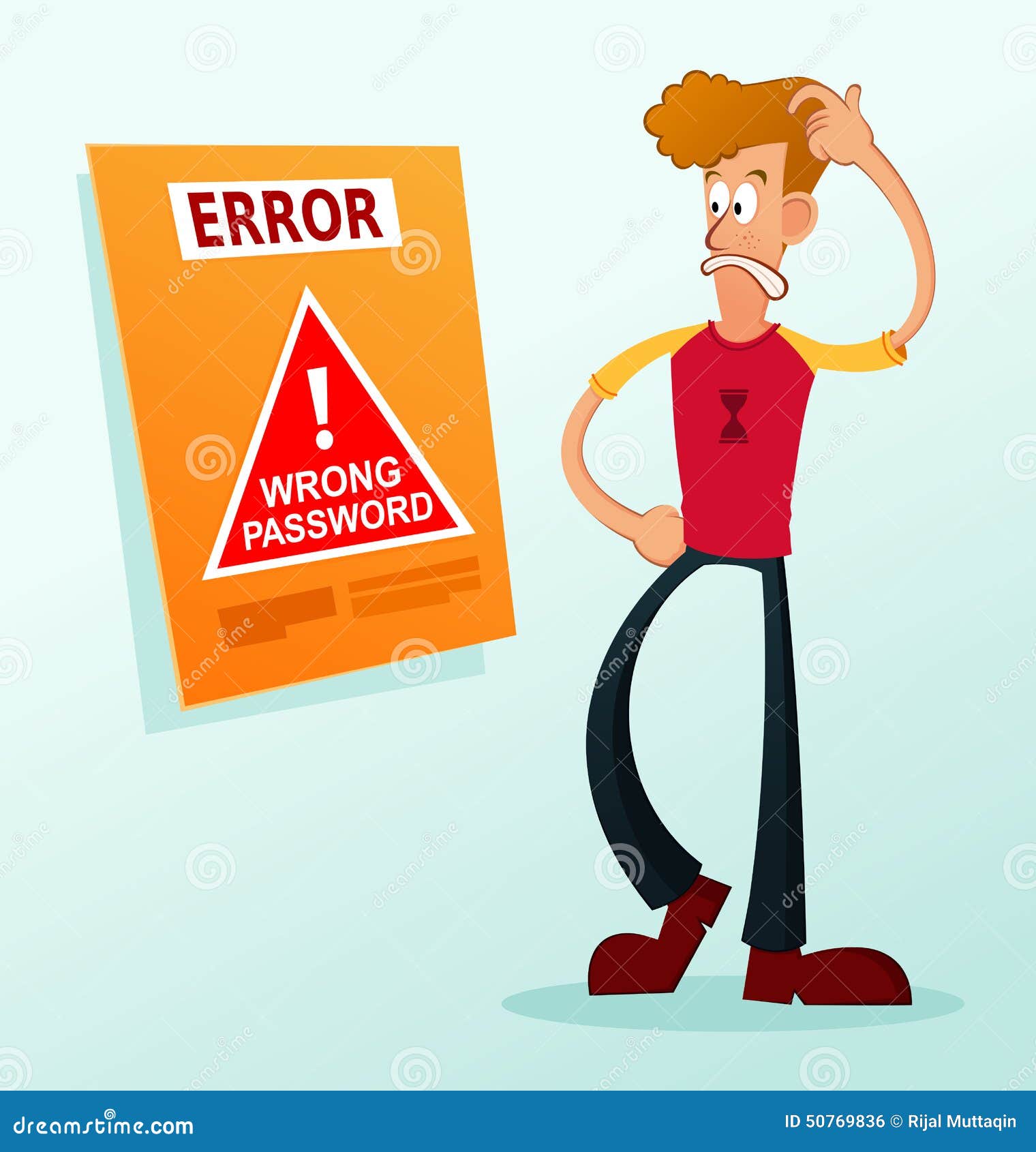 Error message stock vector. Illustration of frustration - 50769836