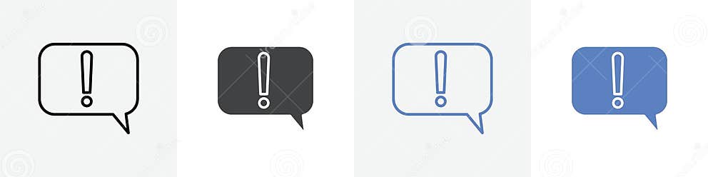 Error Message Icon Vector Set Use for Web Ui or App Stock Vector ...