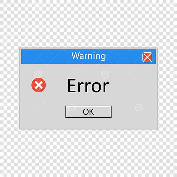 Error Message. System Error Vector Illustration Stock Vector ...