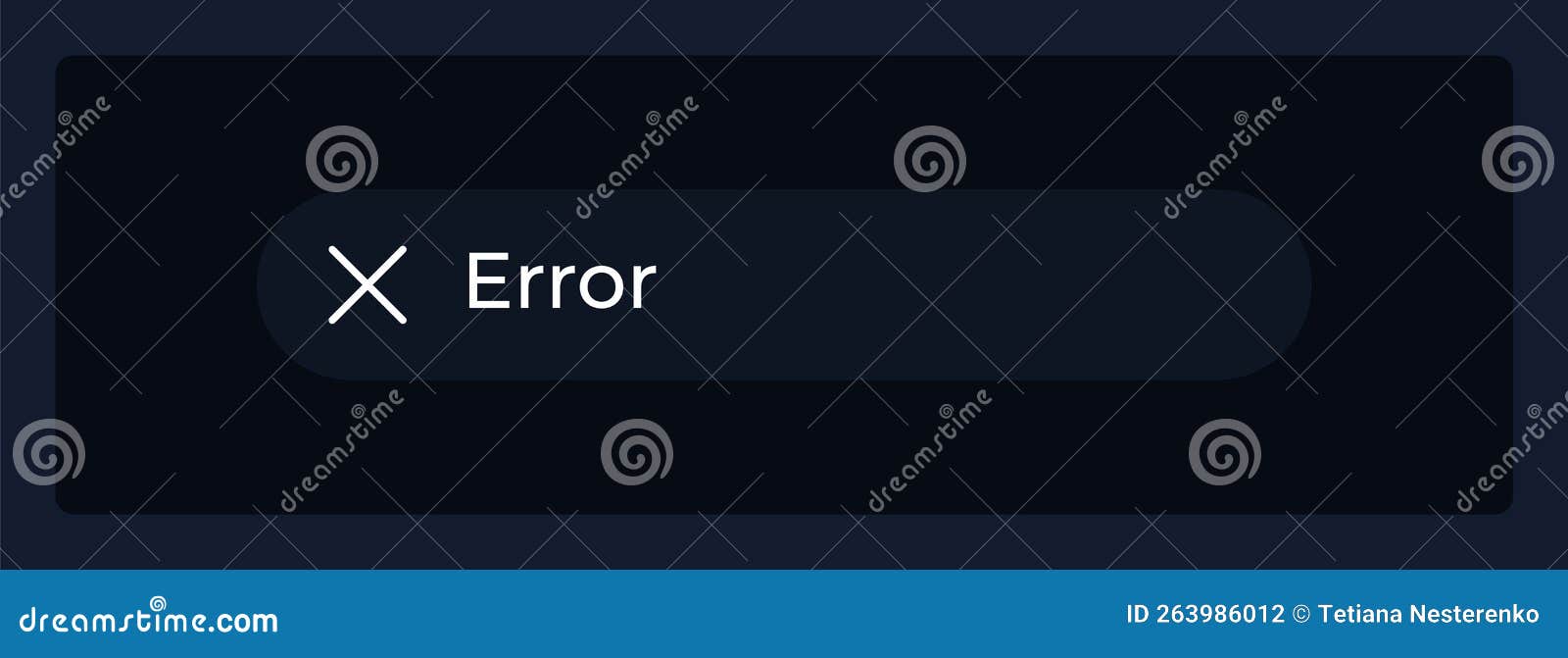 Error Message Ui Element Template Stock Vector Illustration Of