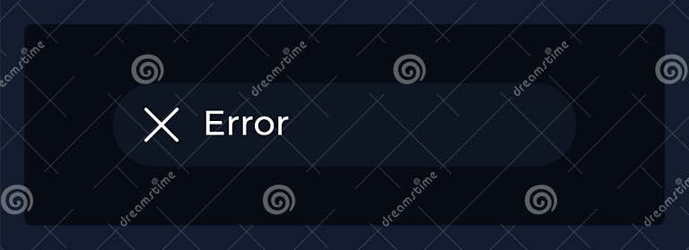 Error Message UI Element Template Stock Vector - Illustration of ...