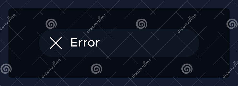 Error Message UI Element Template Stock Vector - Illustration of ...