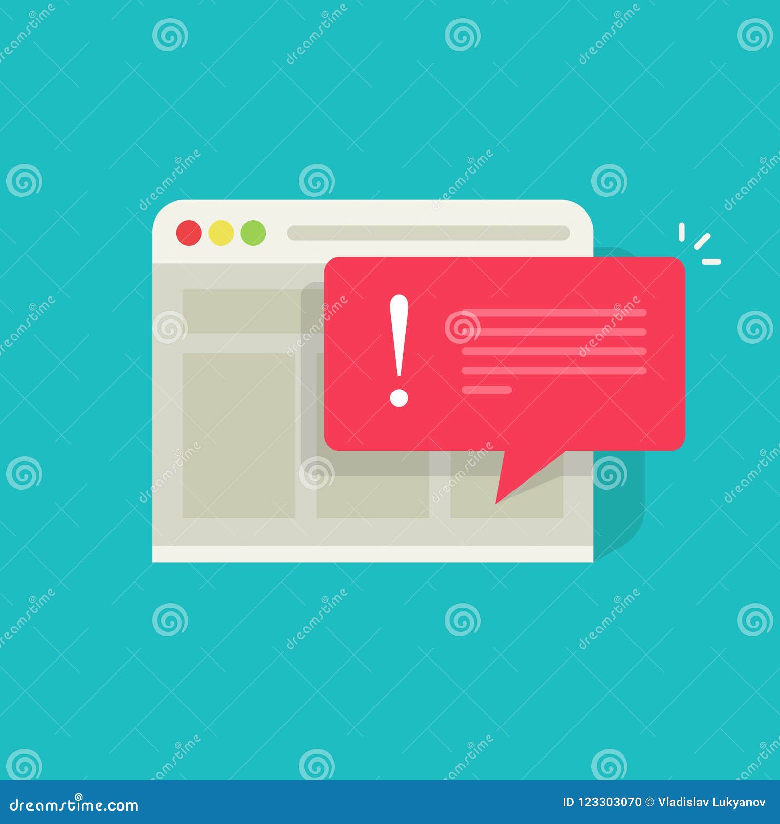 Cartoon Exclamation Mark With Square Frame | CartoonDealer.com #157374050