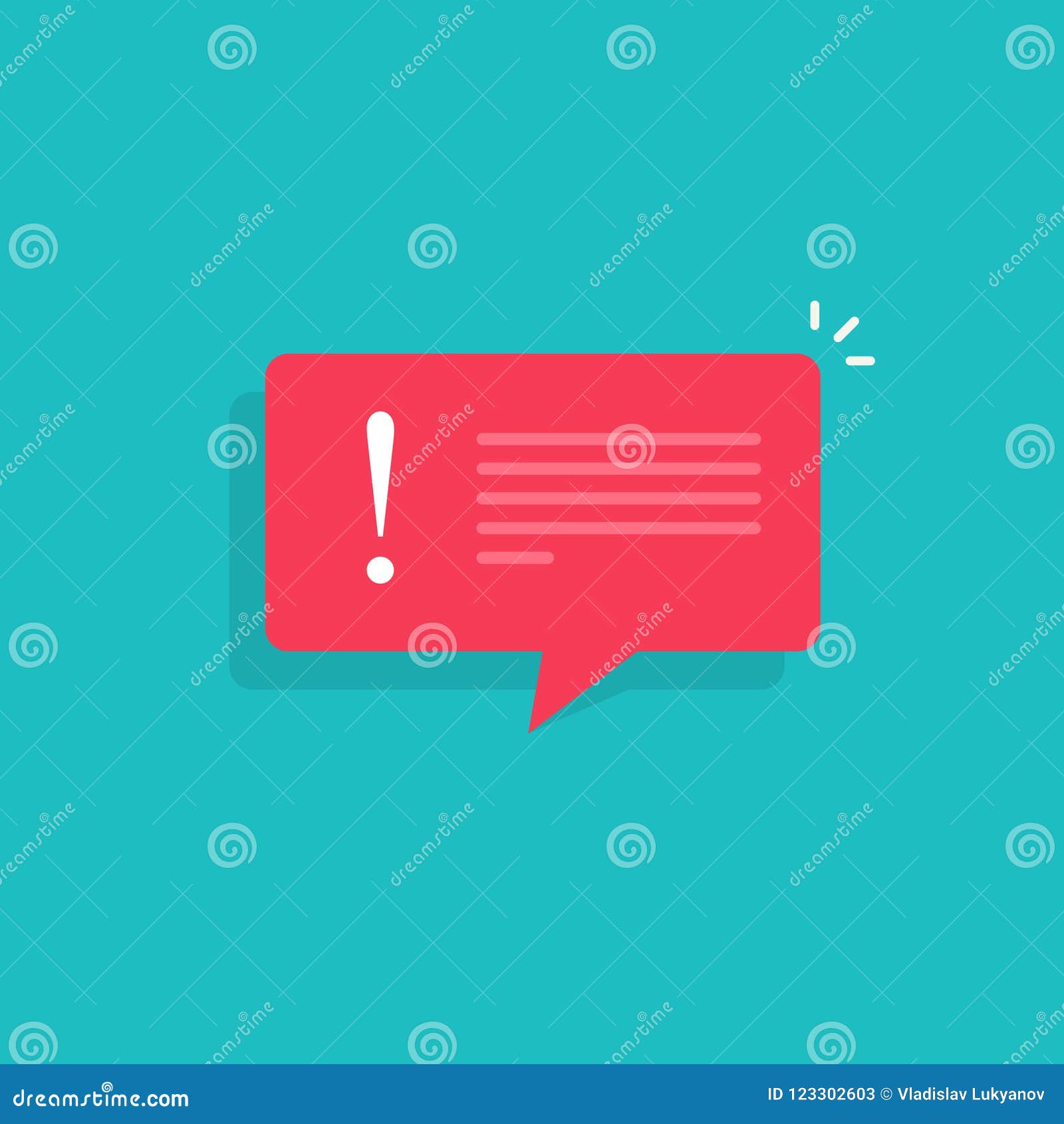 Cartoon Exclamation Mark With Square Frame | CartoonDealer.com #157374050