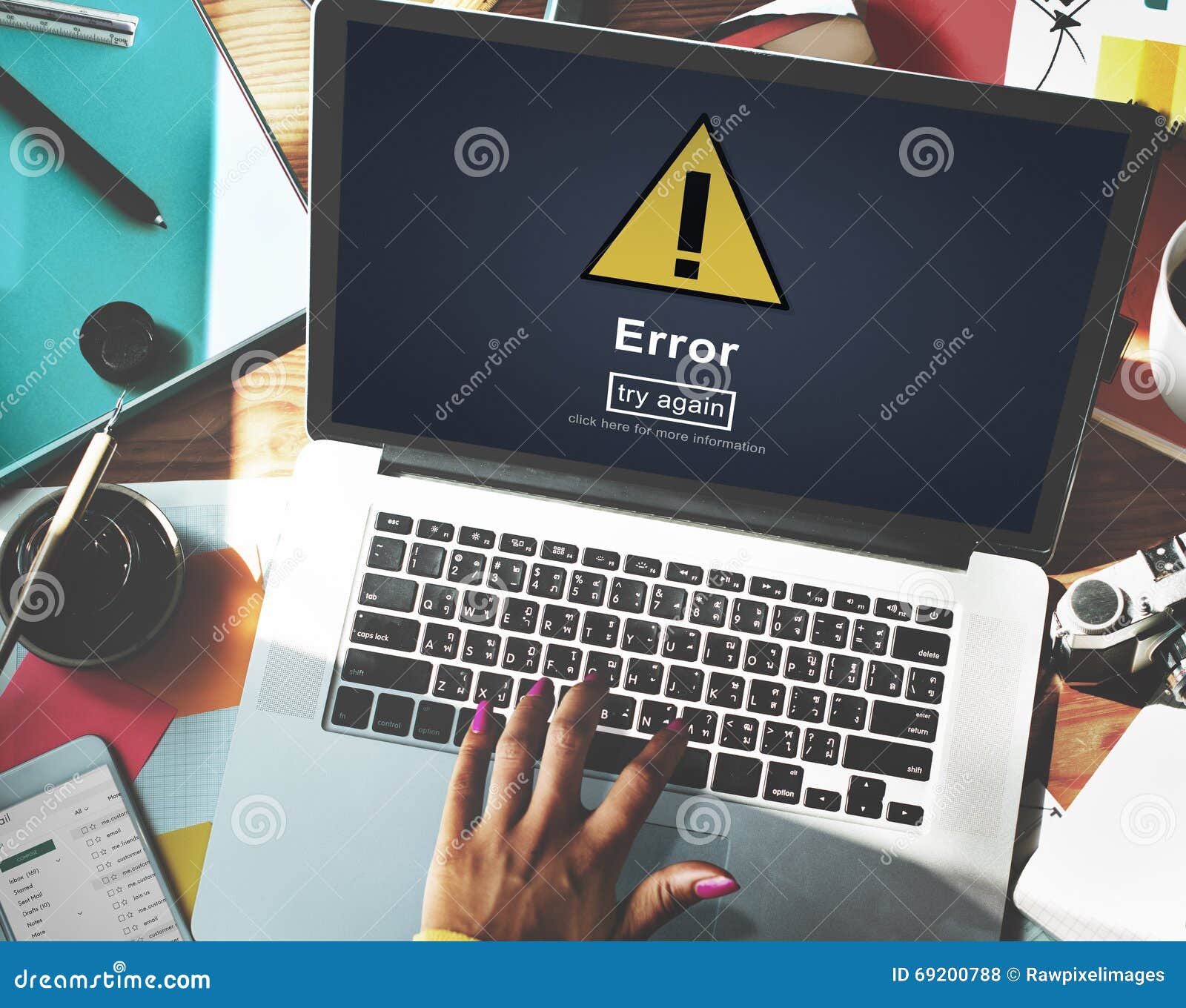 Error Mistake Online Reminder Beware Alert Concept Stock Photo - Image ...