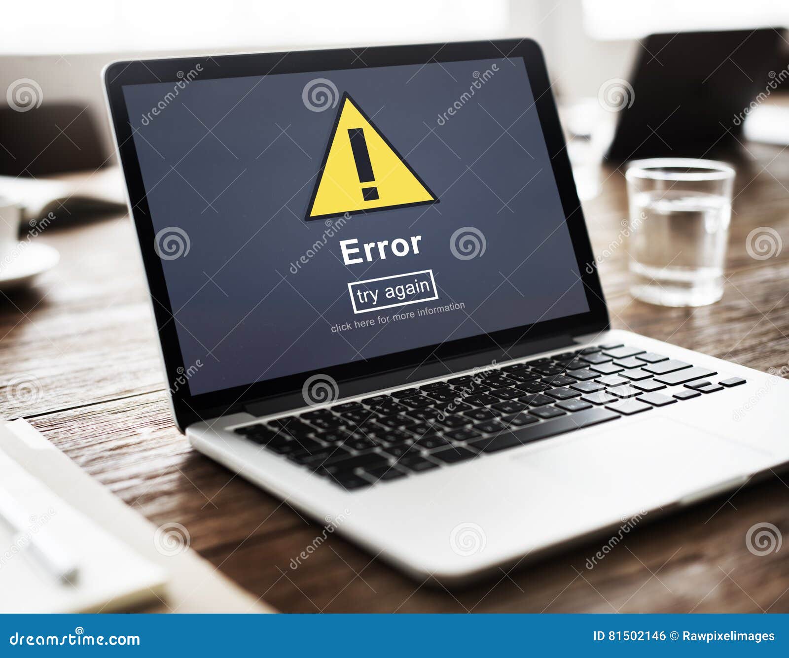 Error Mistake Online Reminder Beware Alert Concept Stock Photo - Image ...