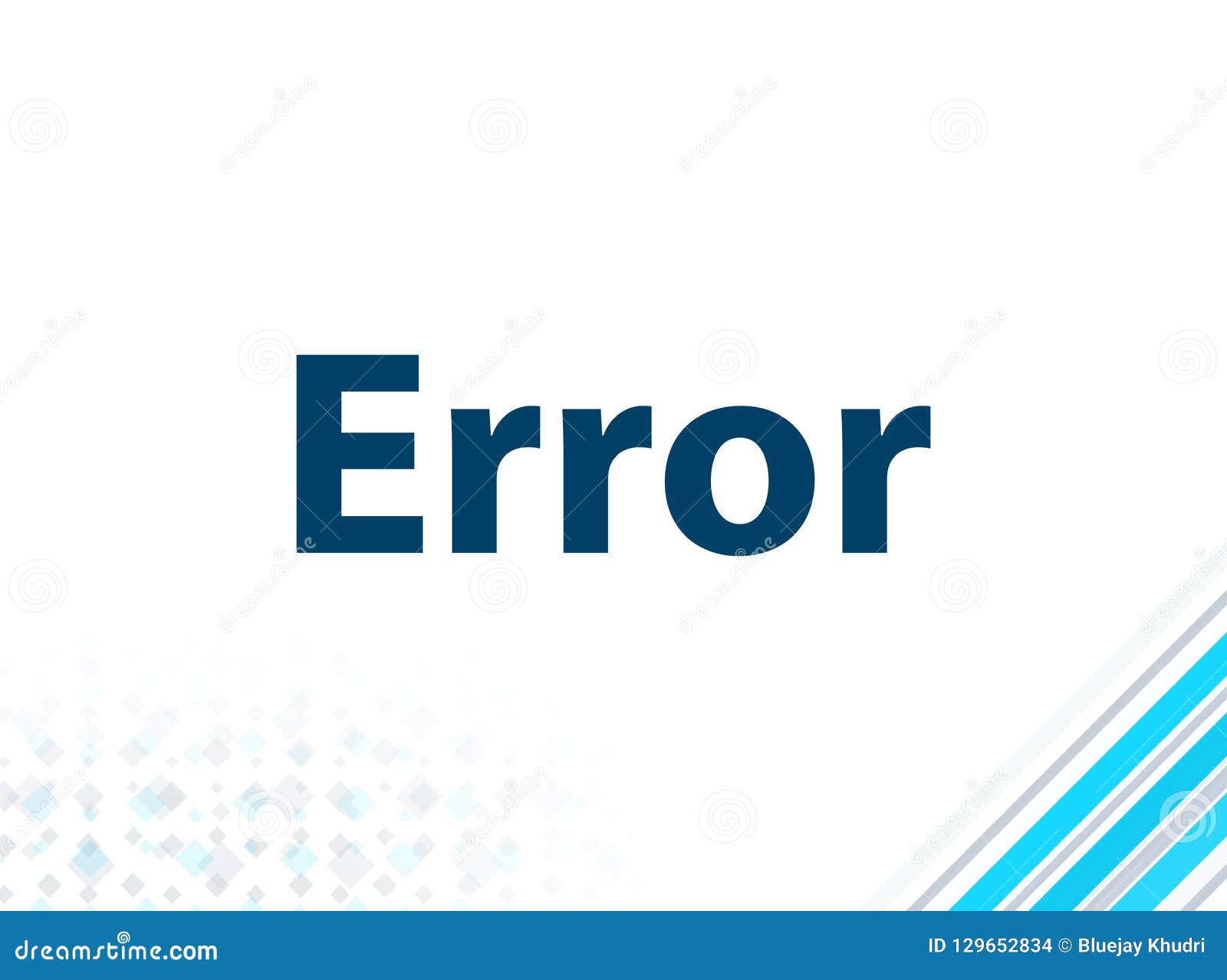 Error Modern Flat Design Blue Abstract Background Stock Illustration ...